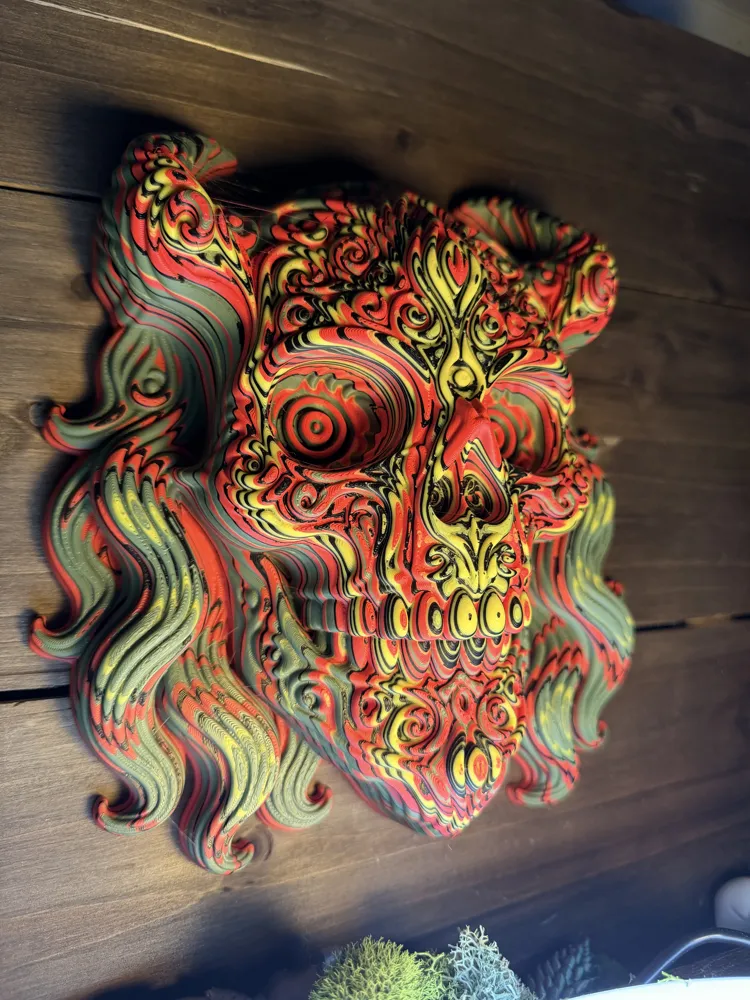 "The Shivering Eye" – Psychedelic Yeti Sugar Skull - Free 3D Print ...