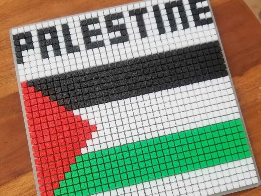 Pixel art Palestine by 100dra - MakerWorld