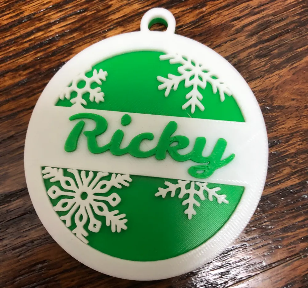 Customizable Christmas ornament by Circled - MakerWorld