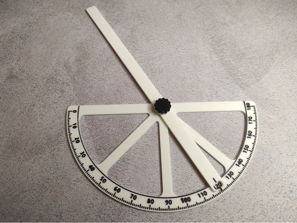 Large Protractor by Delemio MakerWorld: Download Free 3D Models