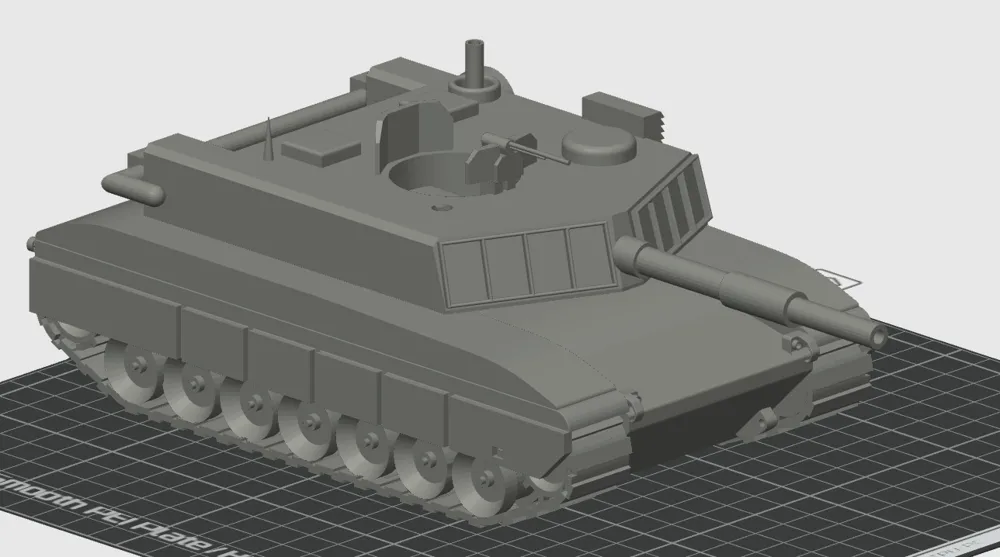 M1 Abrams-Inspired Military Tank by Vern MakerWorld: Download Free 3D Models