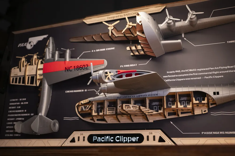 2.5D Framed Blueprint | Pacific Clipper | Pacific Clipper by Rarecho ...