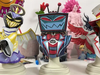 Vox - Hazbin hotel bust - Free 3D Print Model - MakerWorld