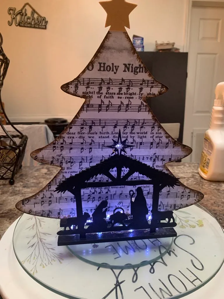 nativity scene & christmas tree by capthowdy126MakerWorld: Download ...