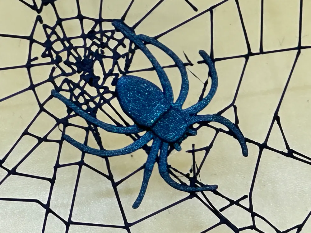 Spider with web by JAV-3D MakerWorld: Download Free 3D Models