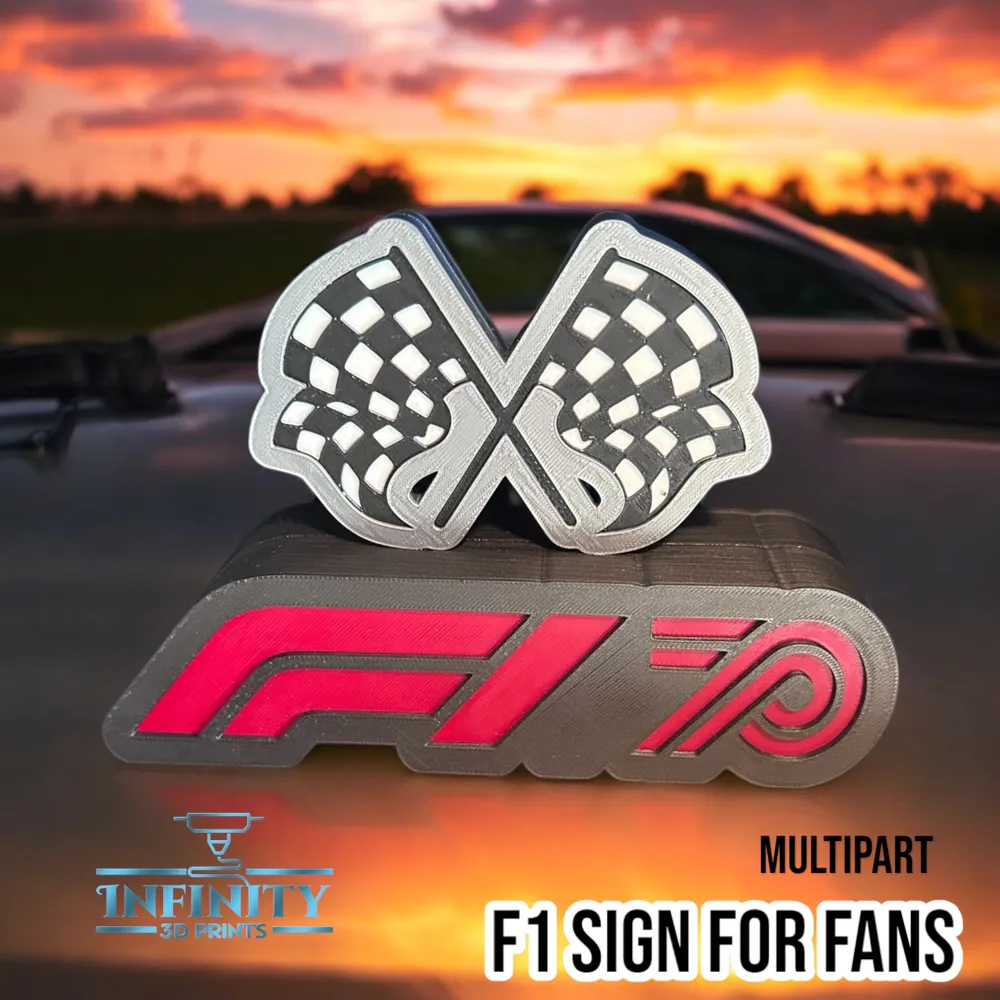 F1 FLAG SIGN FOR FANS by INFINITY 3D PRINTS - MakerWorld