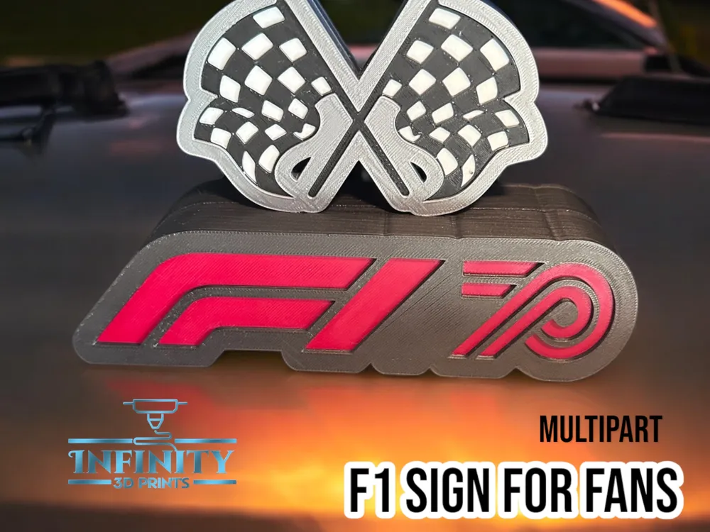 F1 FLAG SIGN FOR FANS by INFINITY 3D PRINTS - MakerWorld