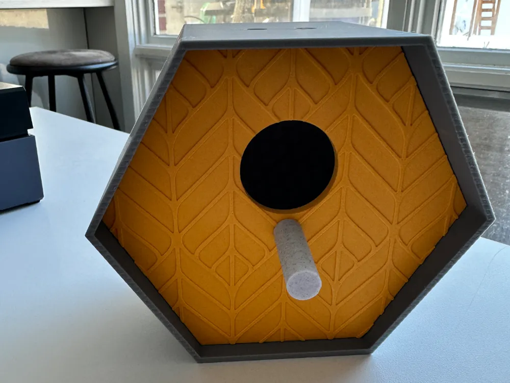 Hexagon Shaped Birdhouse with removable Faceplate by IamV0ld3m0rt ...