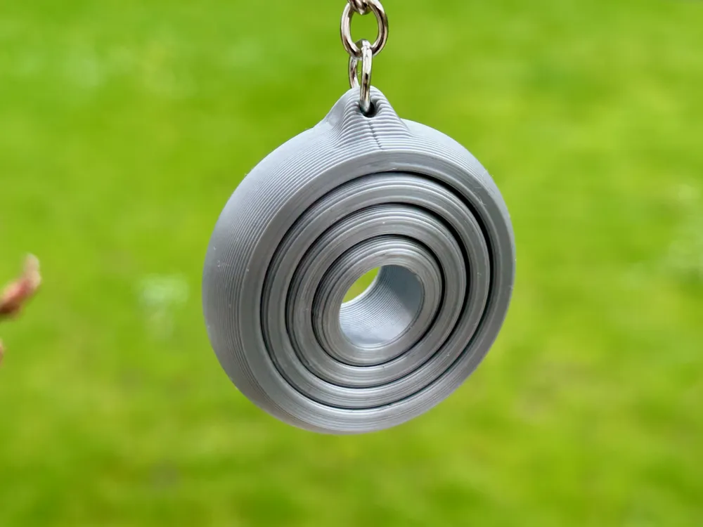 Gyro Fidget Keychain – Smooth, Knurled & Grooved by Martin MakerWorld ...