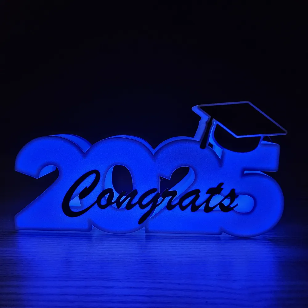 Graduation 2025 led light - Free 3D Print Model - MakerWorld