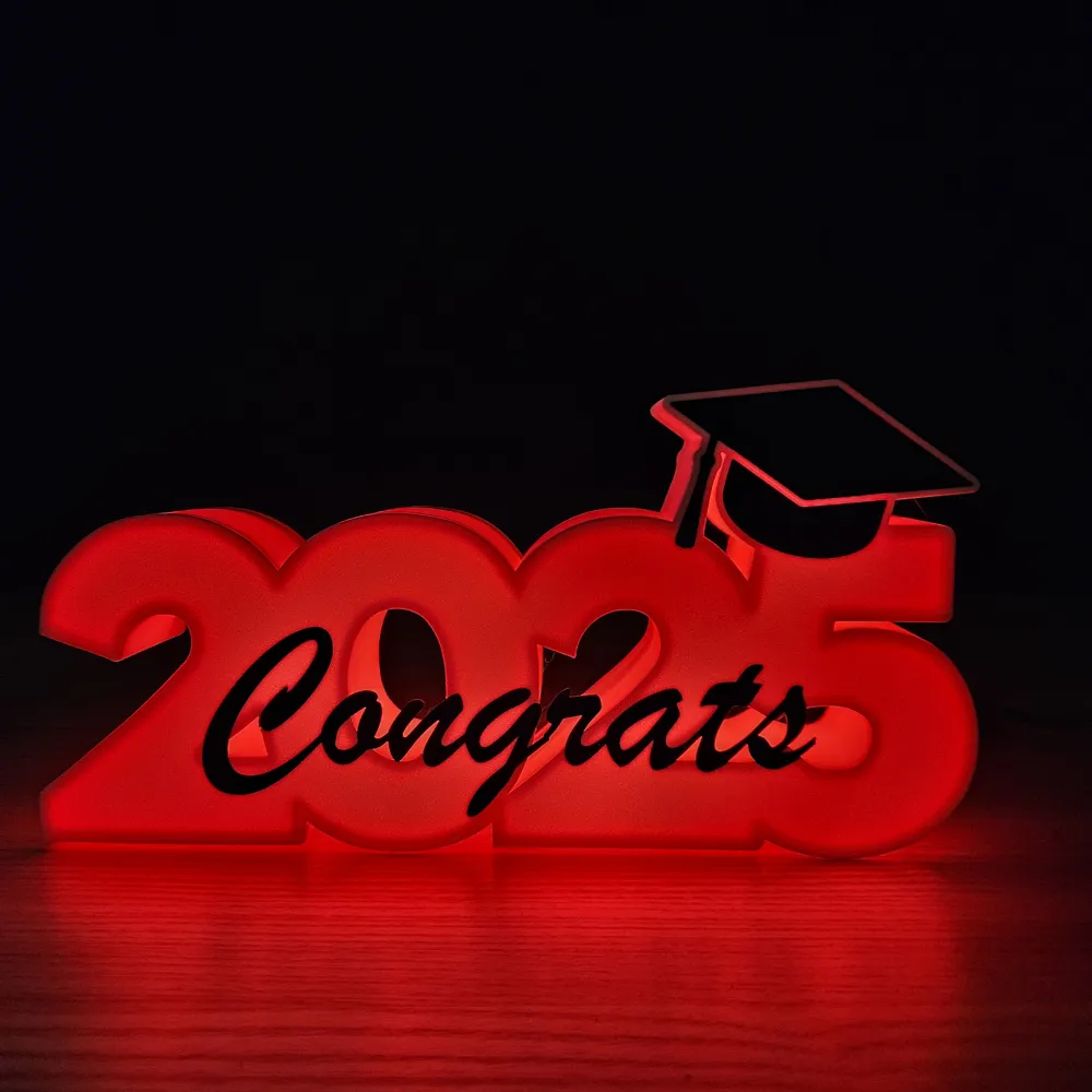 Graduation 2025 led light - Free 3D Print Model - MakerWorld