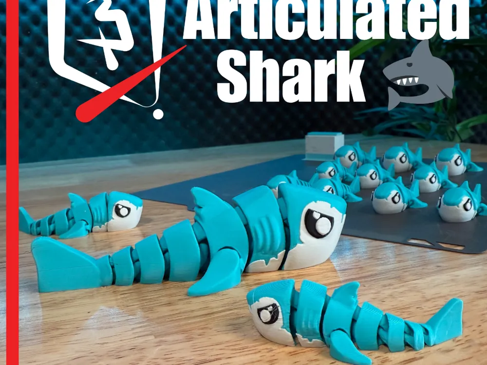 Articulated Shark - Free 3D Print Model - MakerWorld