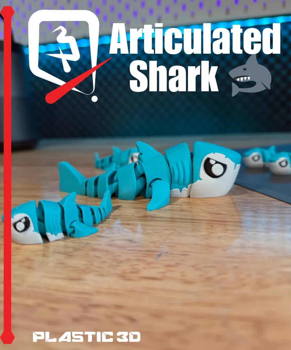 Articulated Shark - Free 3D Print Model - MakerWorld