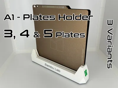 Build Plates Stand - X1 Series/P1 Series/A1 - Free 3D Print Model ...