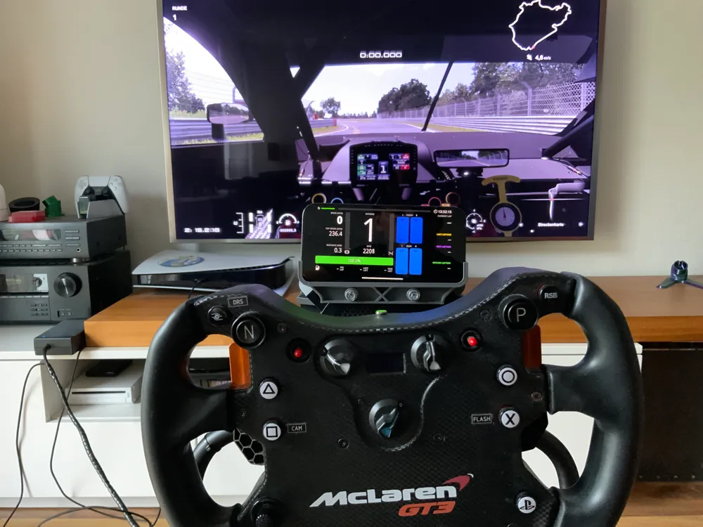 Iphone 15 Pro holder for Fanatec DD Pro Base by First_Base - MakerWorld