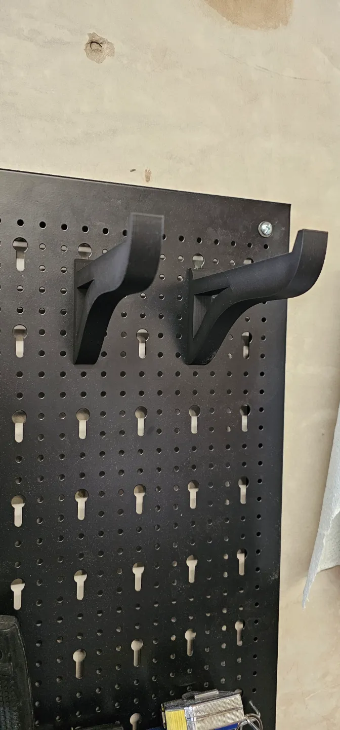 Pegboard Bracket / Shelf - Keyhole Mount - Free 3D Print Model - MakerWorld