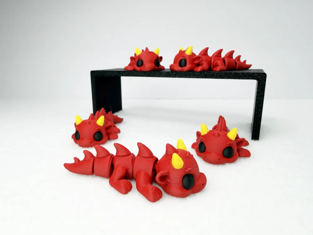Articulated Mini Dragon - Free 3D Print Model - MakerWorld