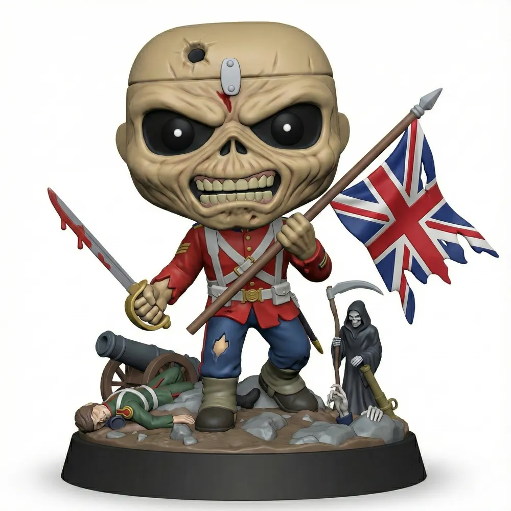 Iron Maiden - The Trooper (funkopop) - Free 3D Print Model - MakerWorld
