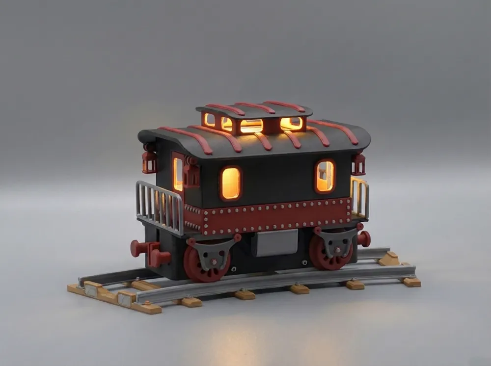 CyberExpress - Freight Car (Closed cargo Wagon) - Free 3D Print Model ...
