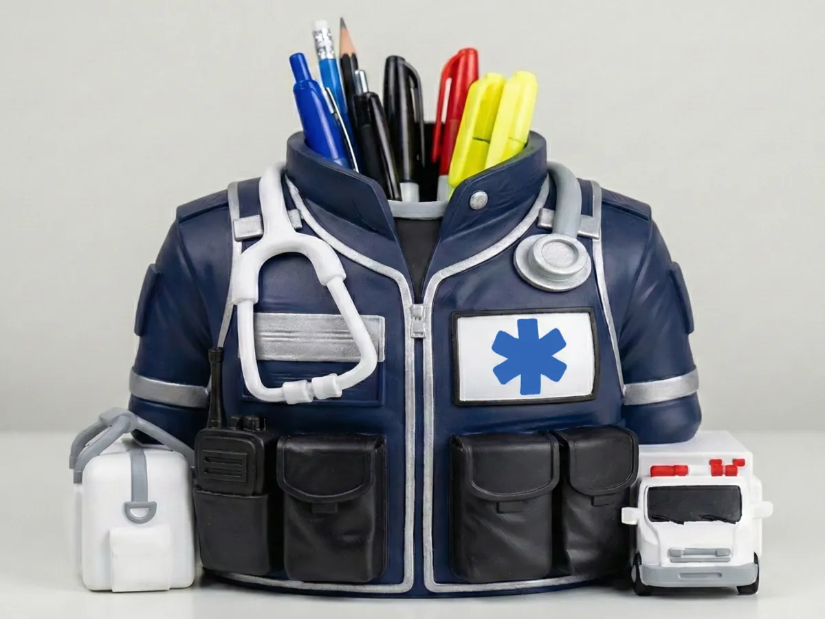 Paramedic Uniform PenHolder-Medical Desk Organizer - Free 3D Print ...