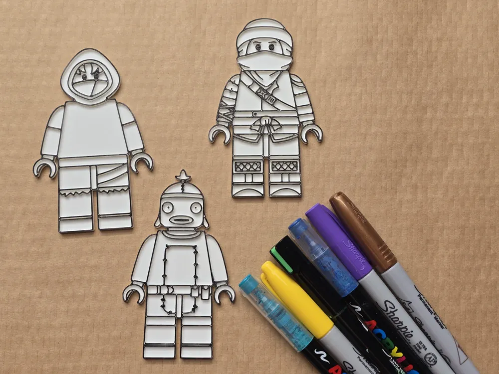 Fortnite Brick Man Coloring Pack - Free 3D Print Model - MakerWorld