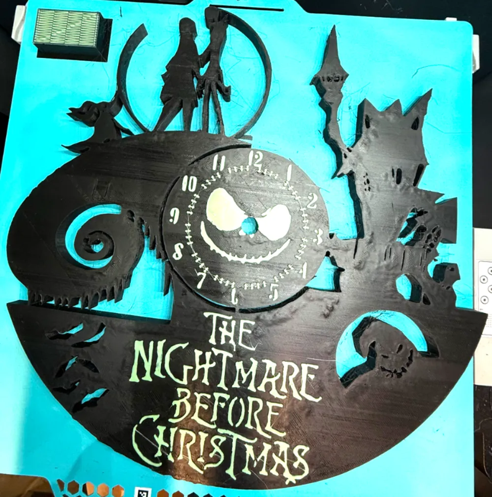 The Nightmare Before Christmas Clock by miniskull14 MakerWorld ...