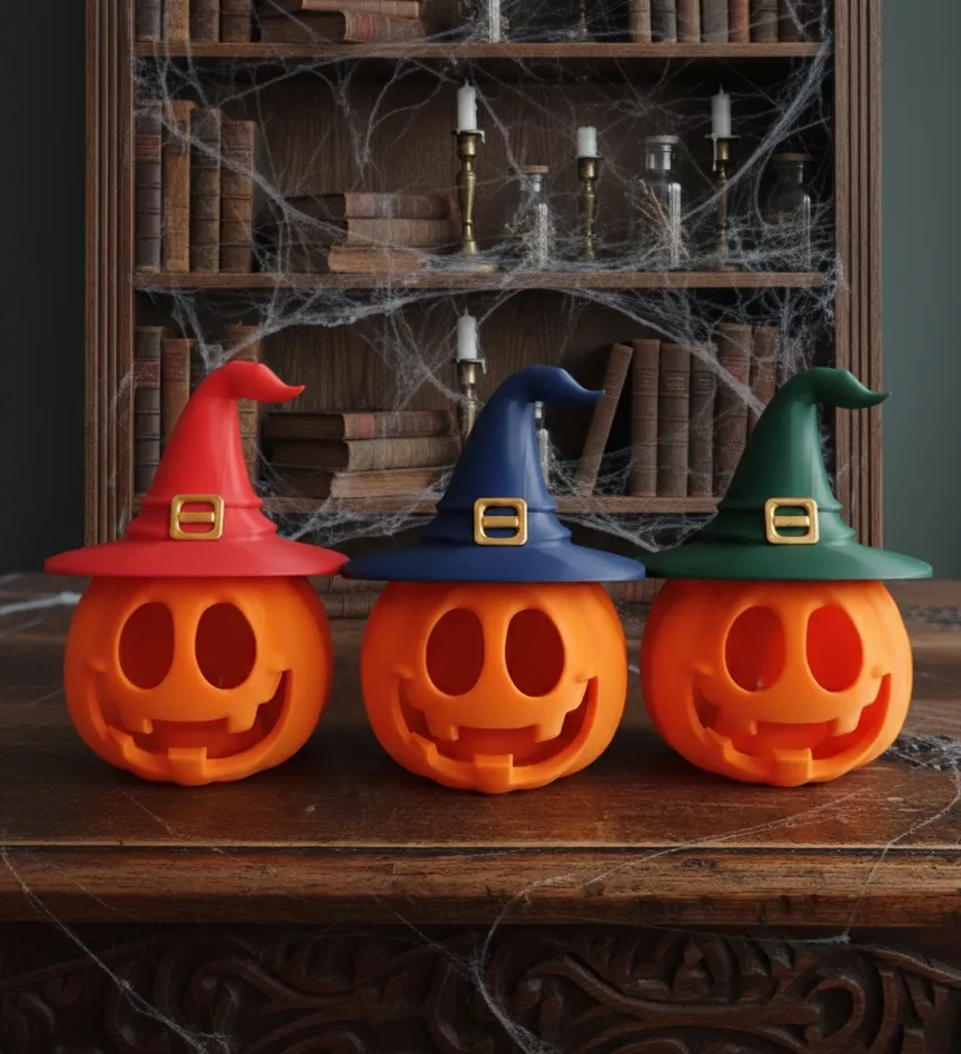 WitchHat Pumpkins - NO AMS by Dom MakerWorld: Download Free 3D Models