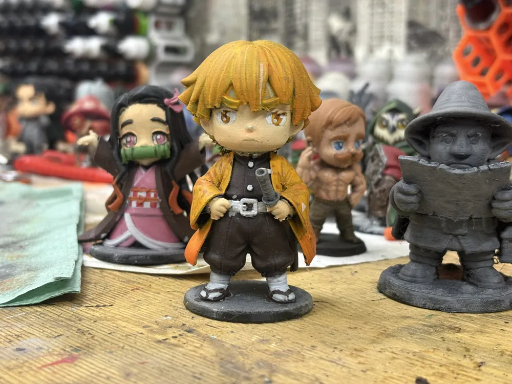 Chibi Demon Slayer – Zenitsu Agatsuma Miniature by Redsing_ART ...