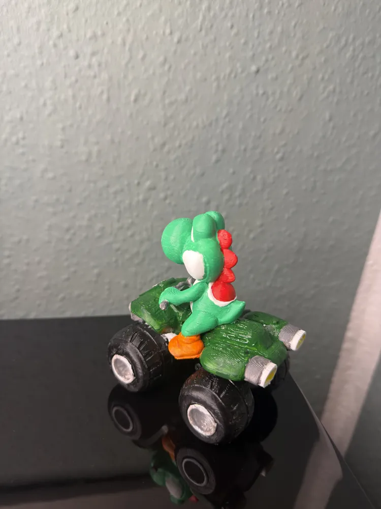 Yoshi on a Quad - Free 3D Print Model - MakerWorld