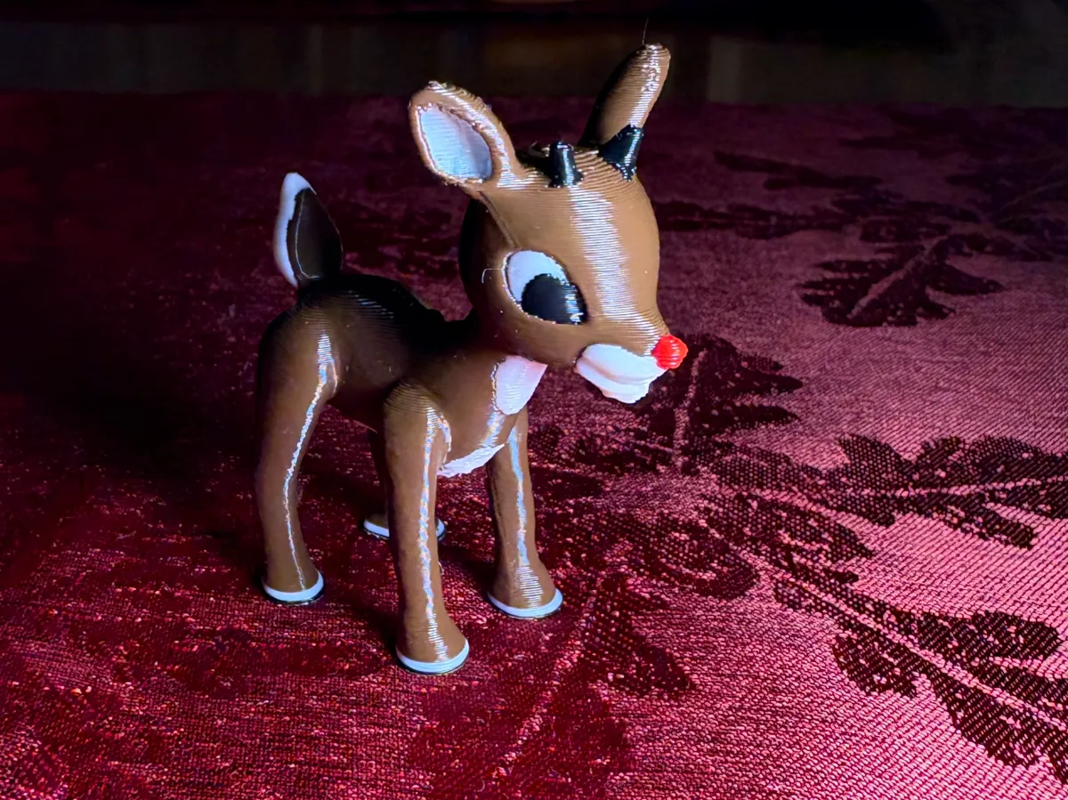 Rudolph The Red Nose Reindeer 3d model - Free 3D Print Model - MakerWorld