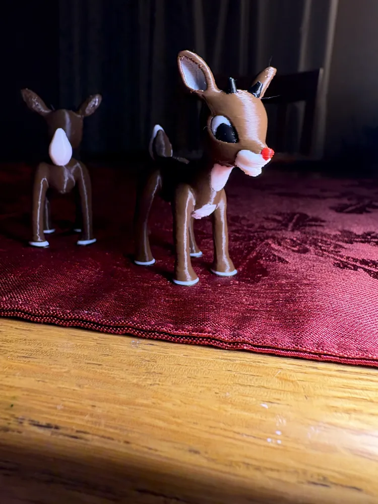 Rudolph The Red Nose Reindeer 3d model - Free 3D Print Model - MakerWorld