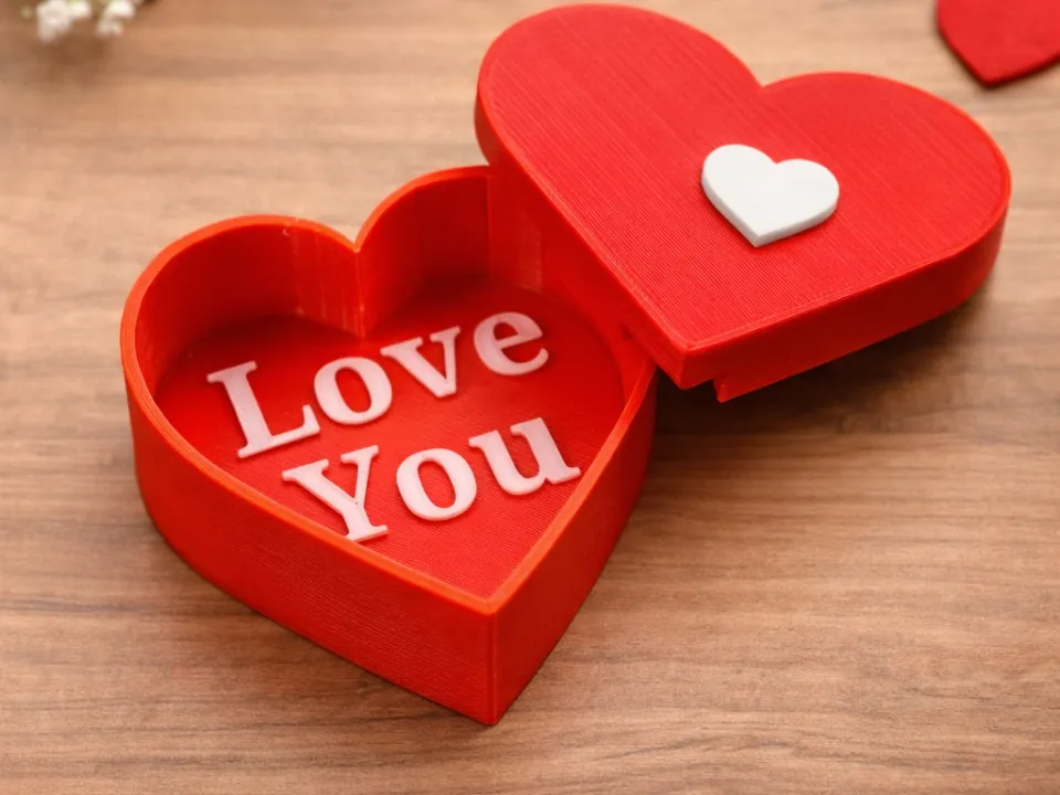 Cute heart box - Free 3D Print Model - MakerWorld