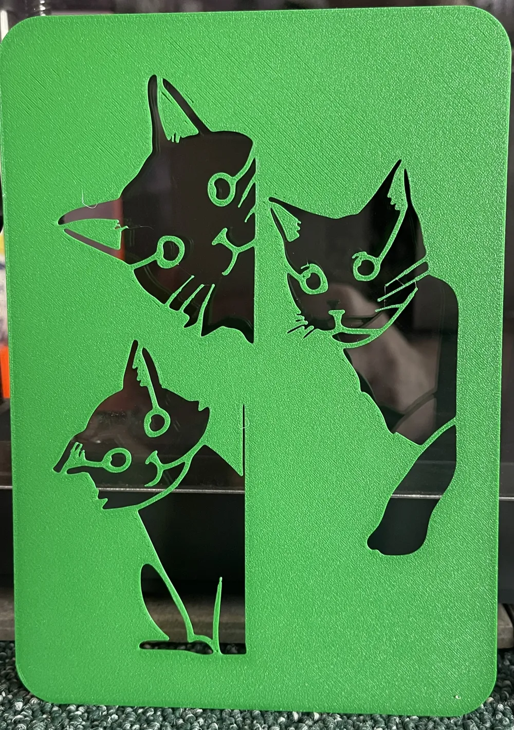 7 Cats - Template Stencil for drawing and painting by ideat0m - MakerWorld