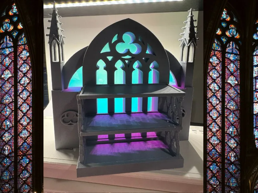 Gothic Cathedral Themed Swatch Shelf by KatsKradle3d MakerWorld: Download Free 3D Models