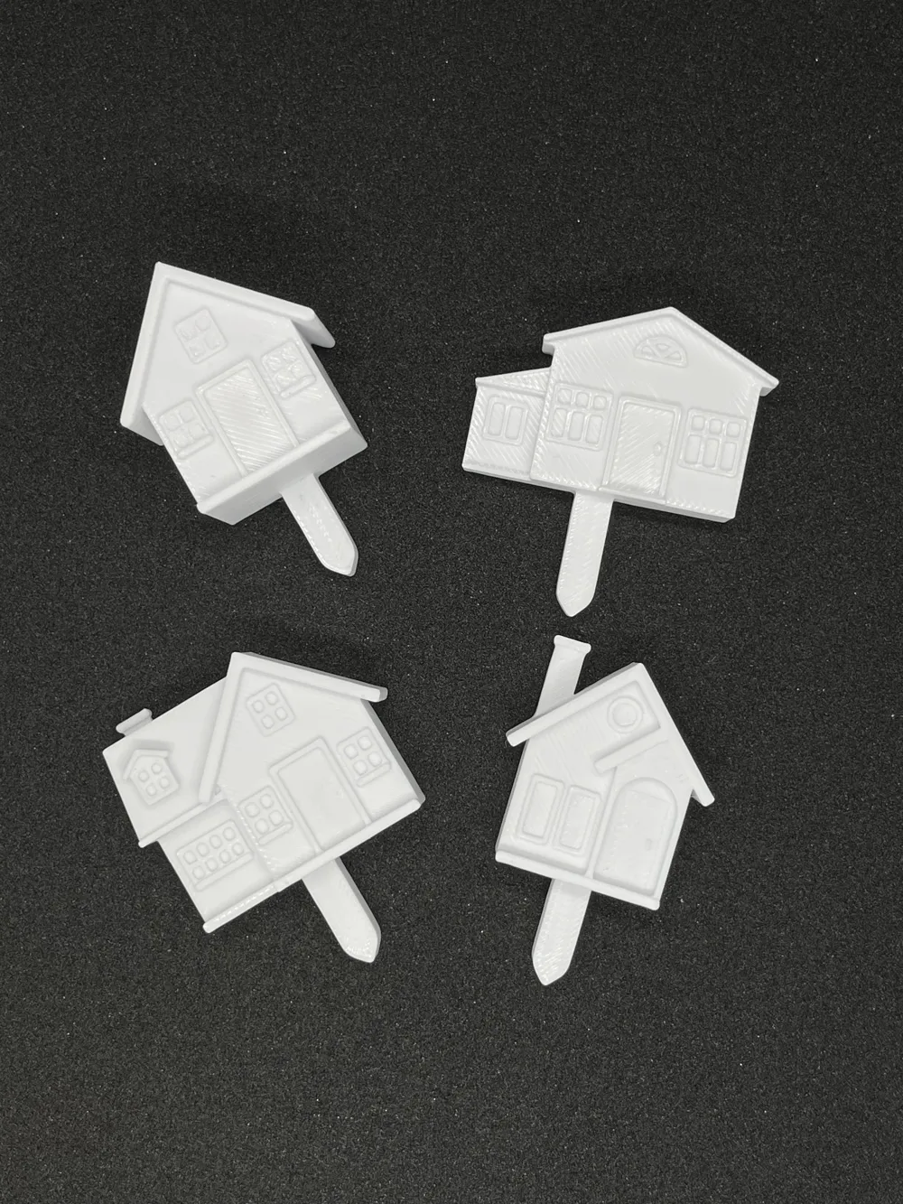Miniature houses plant decorations/ supports - Free 3D Print Model ...