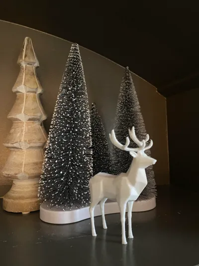 Reindeer (Geometric) - Free 3D Print Model - MakerWorld