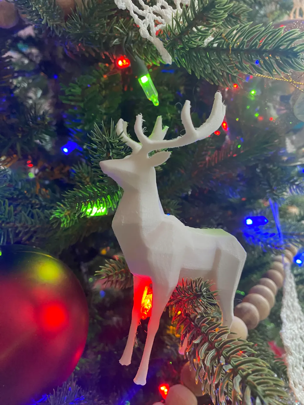 Reindeer (Geometric) - Free 3D Print Model - MakerWorld