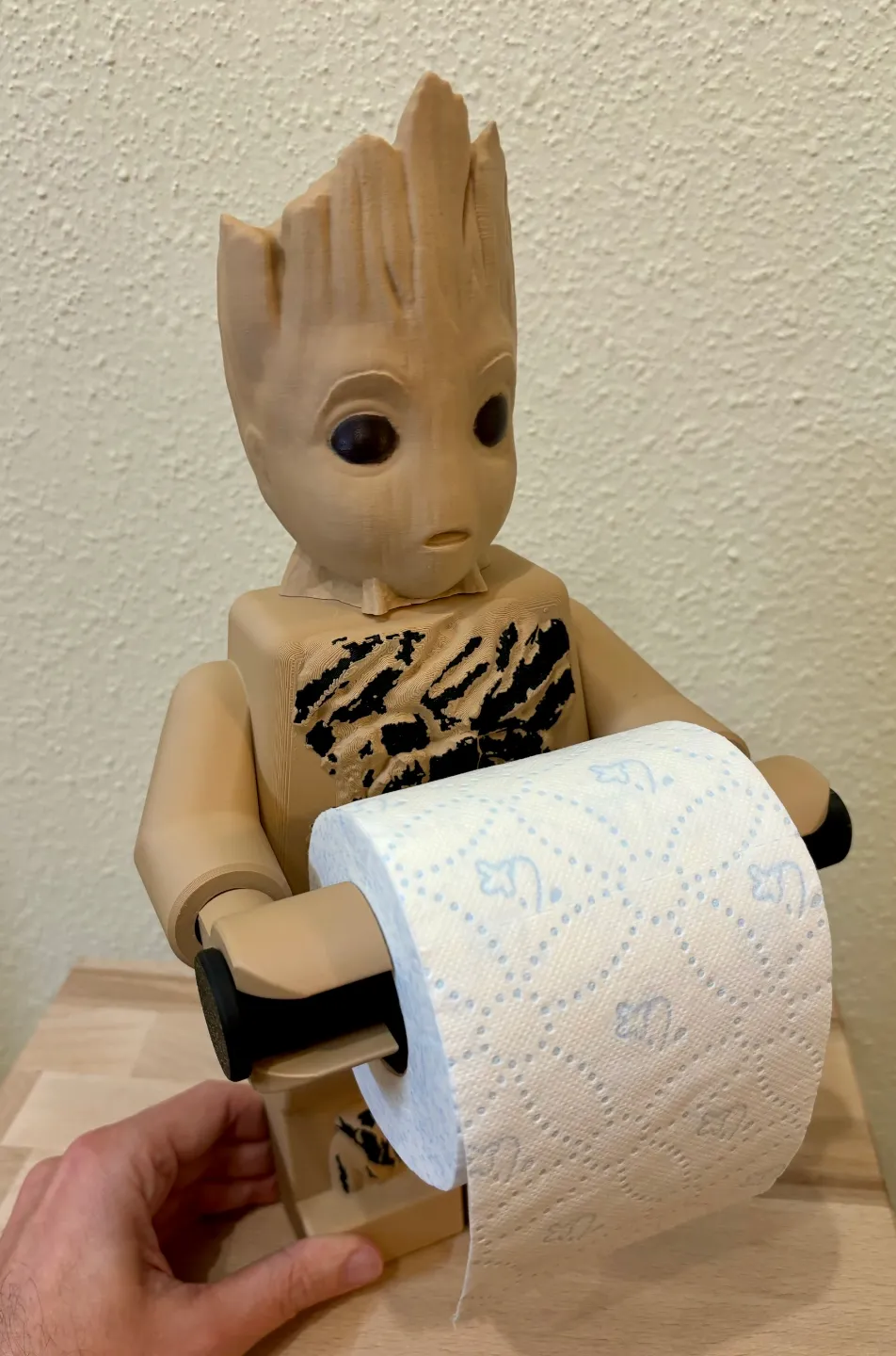Baby Groot Brick Toilet Paper Holder by Acheituno - MakerWorld