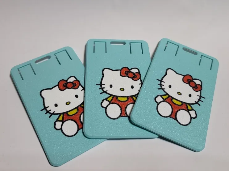 Hello Kitty ID /badge holder 4 different design by Memsypooh - MakerWorld