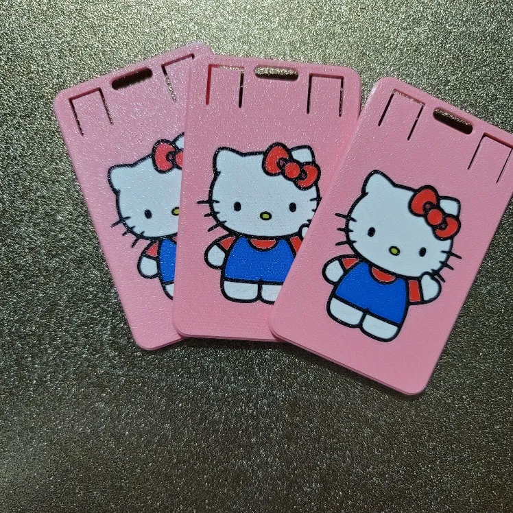 Hello Kitty ID /badge holder 4 different design by Memsypooh MakerWorld ...