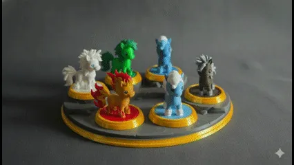 Elemental Ponies Display - The Collection! - Free 3D Print Model ...