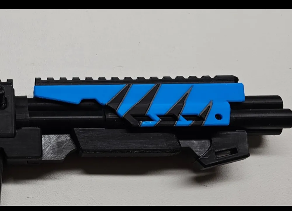 Fortnite Gatekeeper shotgun Handguard - Free 3D Print Model - MakerWorld