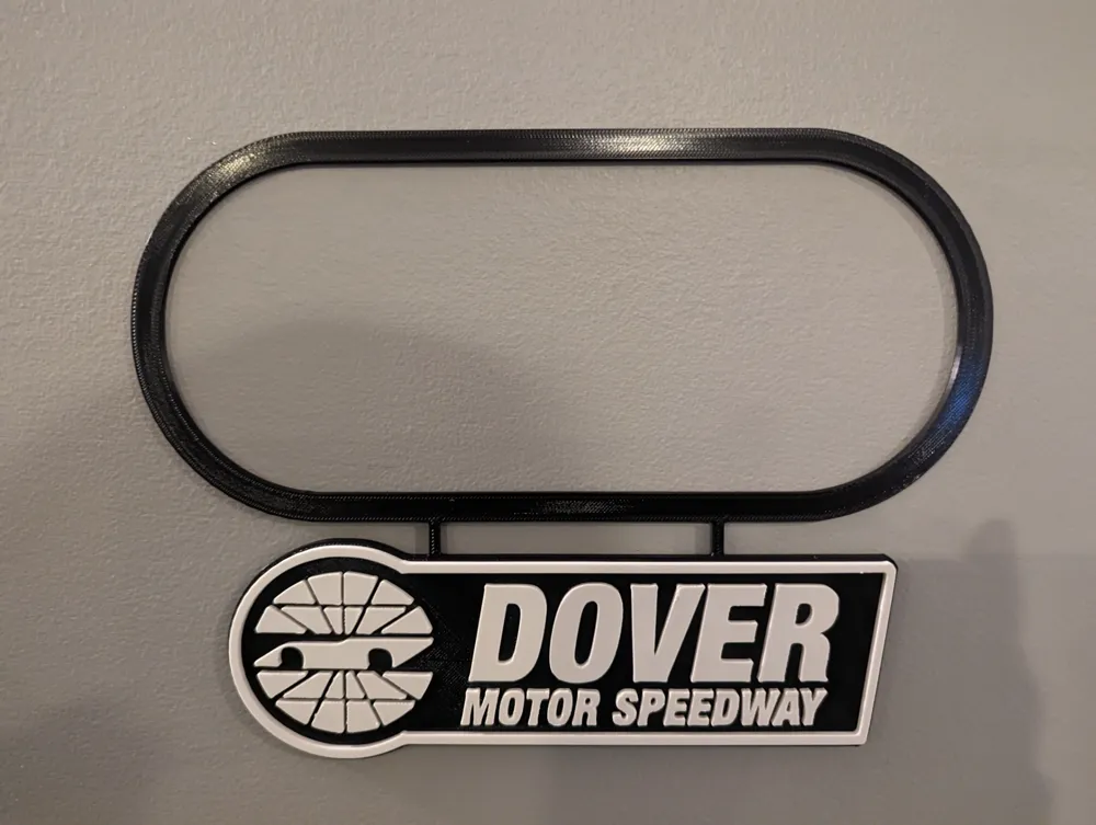 Dover Motor Speedway Track Map With Nameplate by dakjones82 - MakerWorld