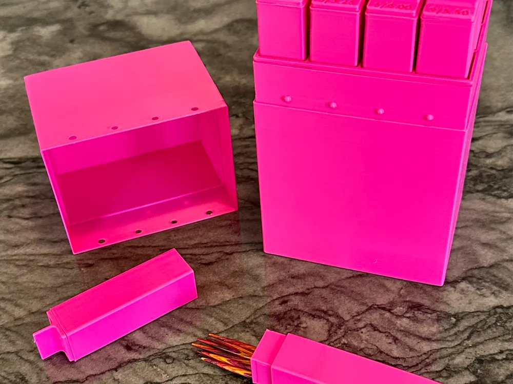 KNITTING NEEDLE STORAGE BOXES - Free 3D Print Model - MakerWorld