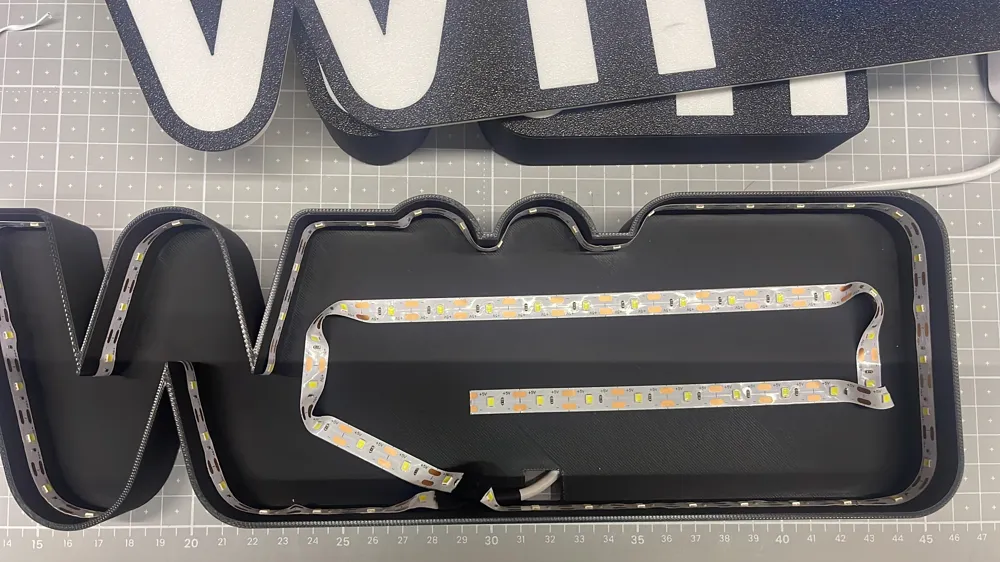 Light-up Wii U sign - Free 3D Print Model - MakerWorld