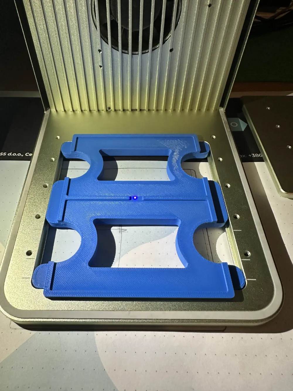 XTool F1 jig for 2 aluminum business cards - Free 3D Print Model ...