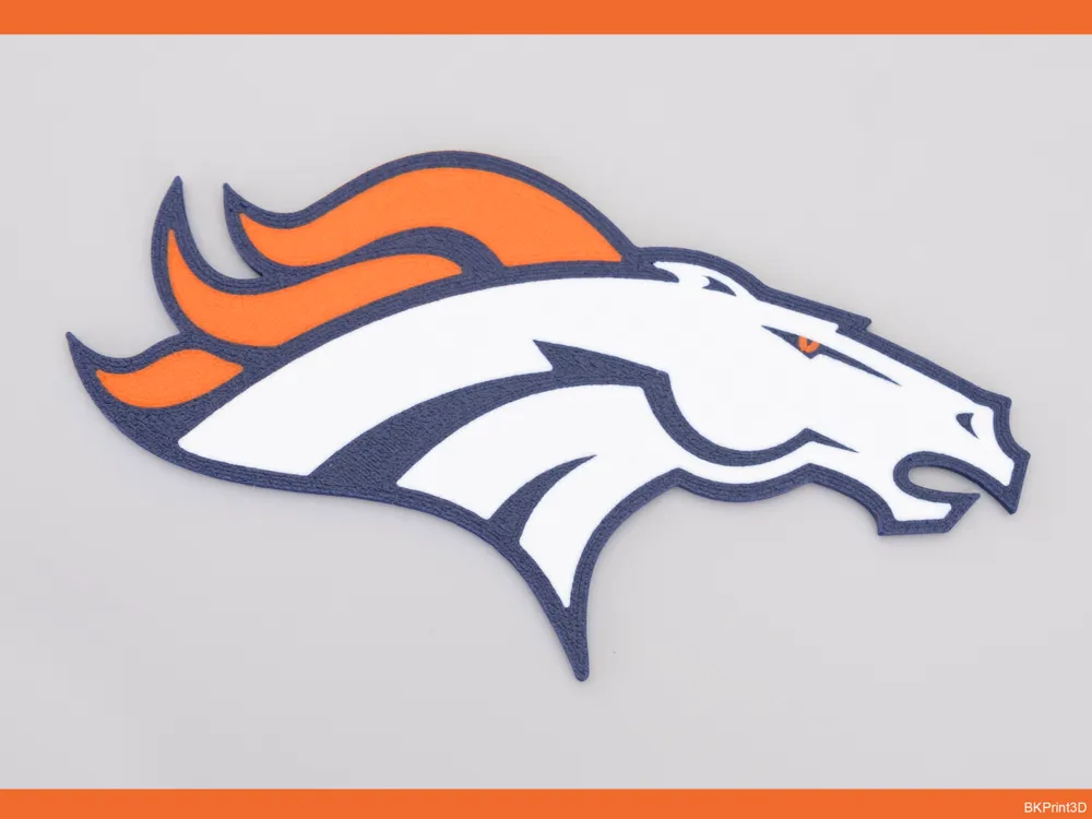 Denver Broncos Plaque Multi-Color by bkprint3d - MakerWorld