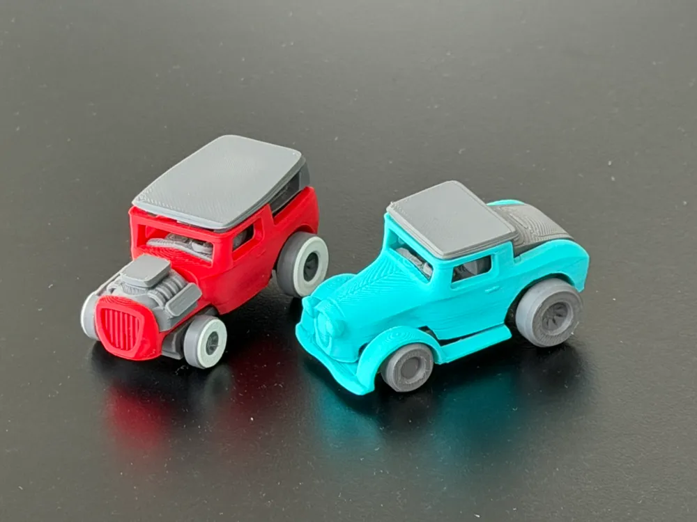 Mini Wheels - Series 3 - Hot rod - Free 3D Print Model - MakerWorld