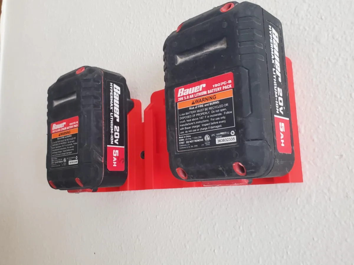 Bauer Battery 3x Wall Mount - Free 3D Print Model - MakerWorld