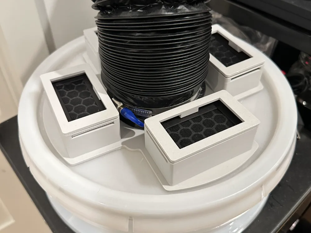 Spray Booth AirBrush Bucket 2.0 by Create. Consume. Repeat. MakerWorld ...